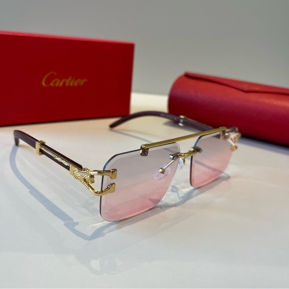 Cartier | Accessories | Cartier Metal Frameless Sunglasses | Poshmark